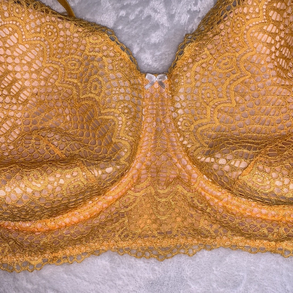 Yellow Lace Bralette/Balconette Cacique Bra 42g - Gem